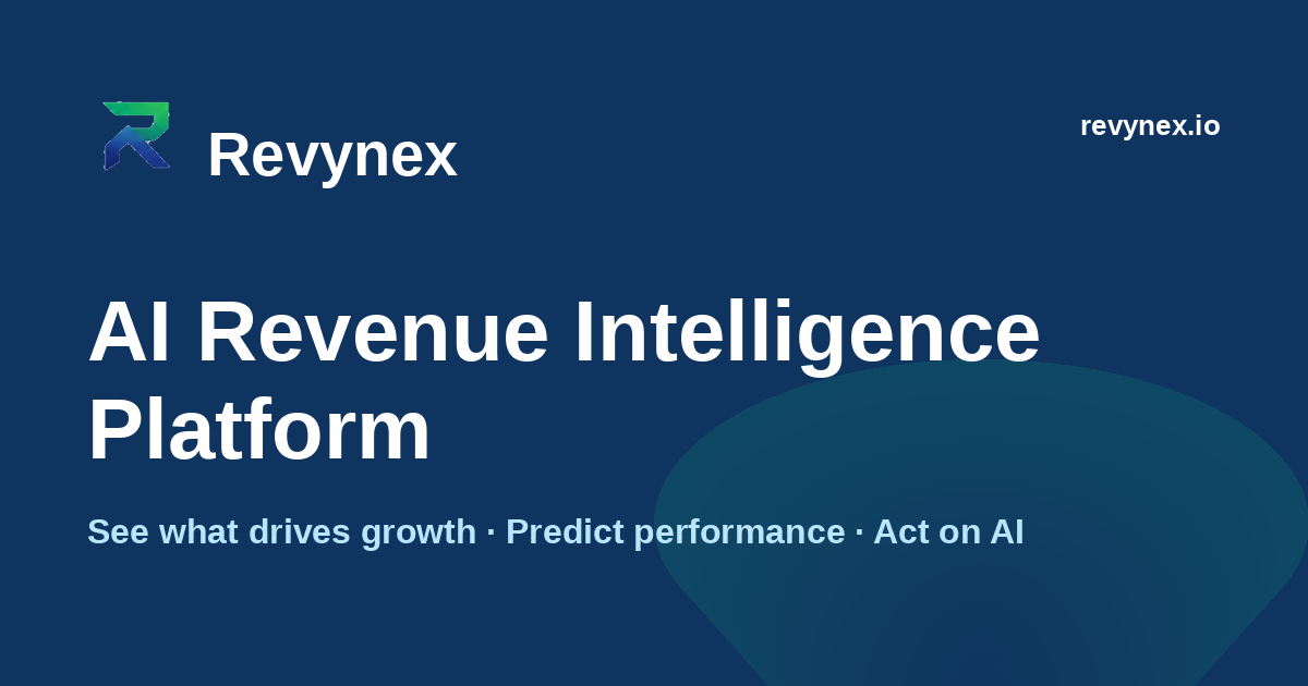 Revynex — AI Revenue Intelligence Platform